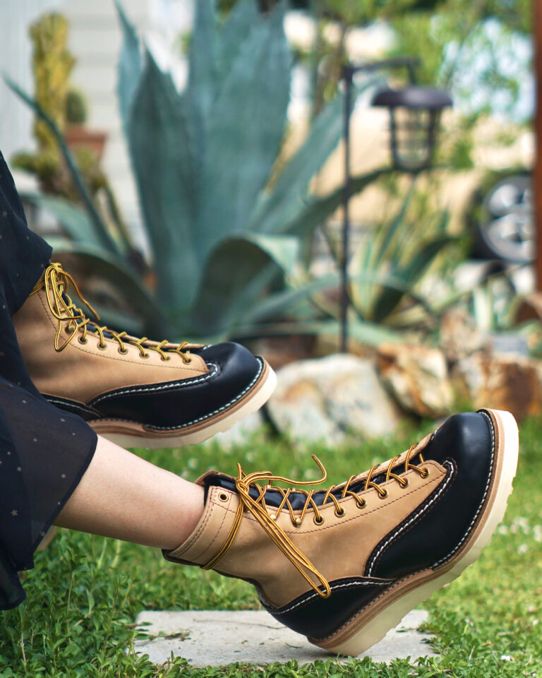 《Stock Sample Boots》”Horween Black Chromexcel × Burlap Explorer ...